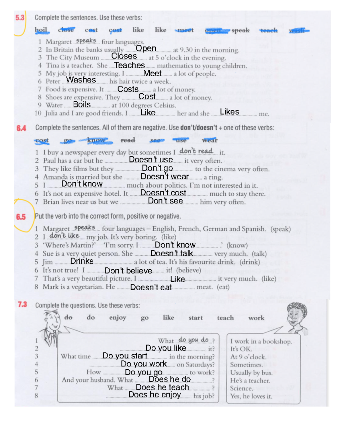 Present simple practice - ingles - Studocu