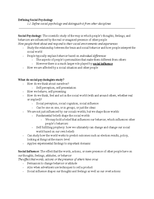 Intro to Social Psych Unit 2 - Conformity and Obedience: - What is ...