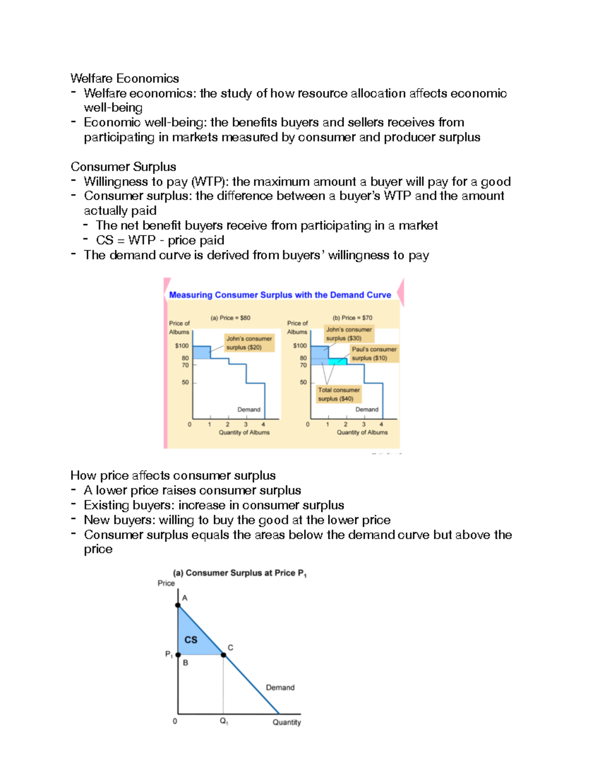 Economics Chapter 7 - Welfare Economics - Welfare economics: the study ...