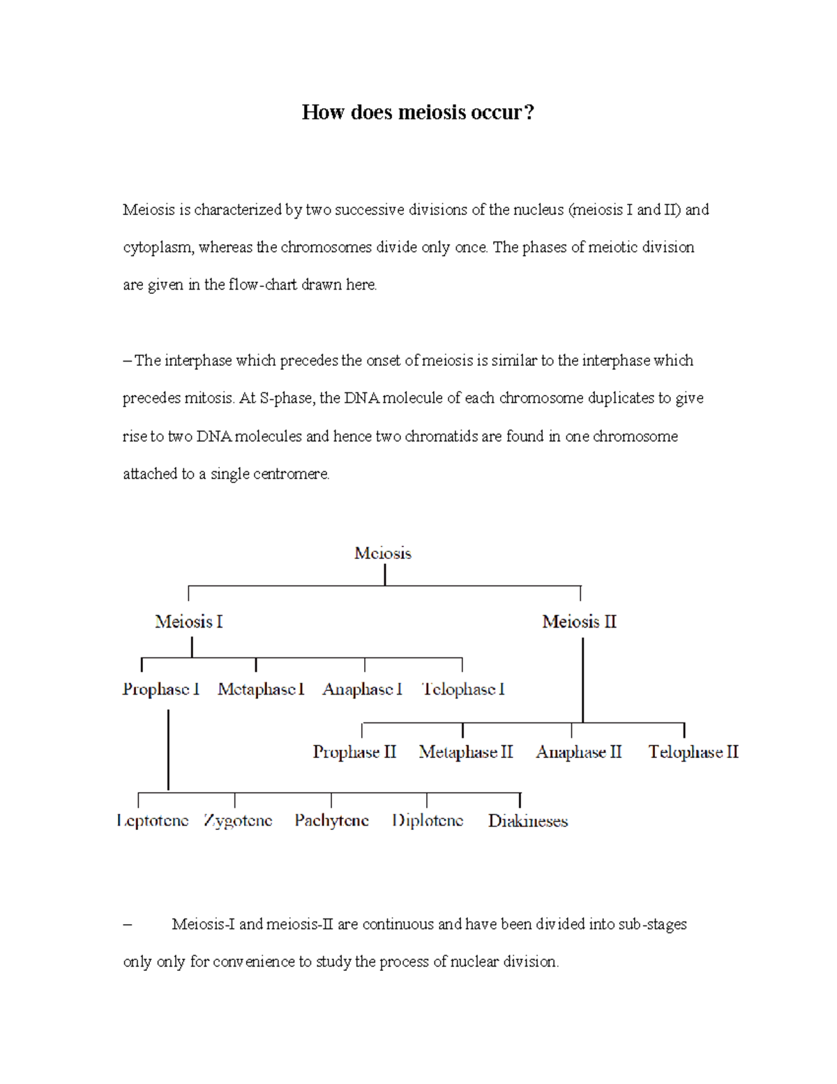 How does meiosis occur - How does meiosis occur? Meiosis is ...