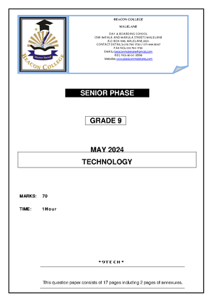 GR9 GEOG TEST T1 - Term1 - SP: SOCIAL SCIENCE GRADE 9 TERM 1: GEOGRAPHY ...