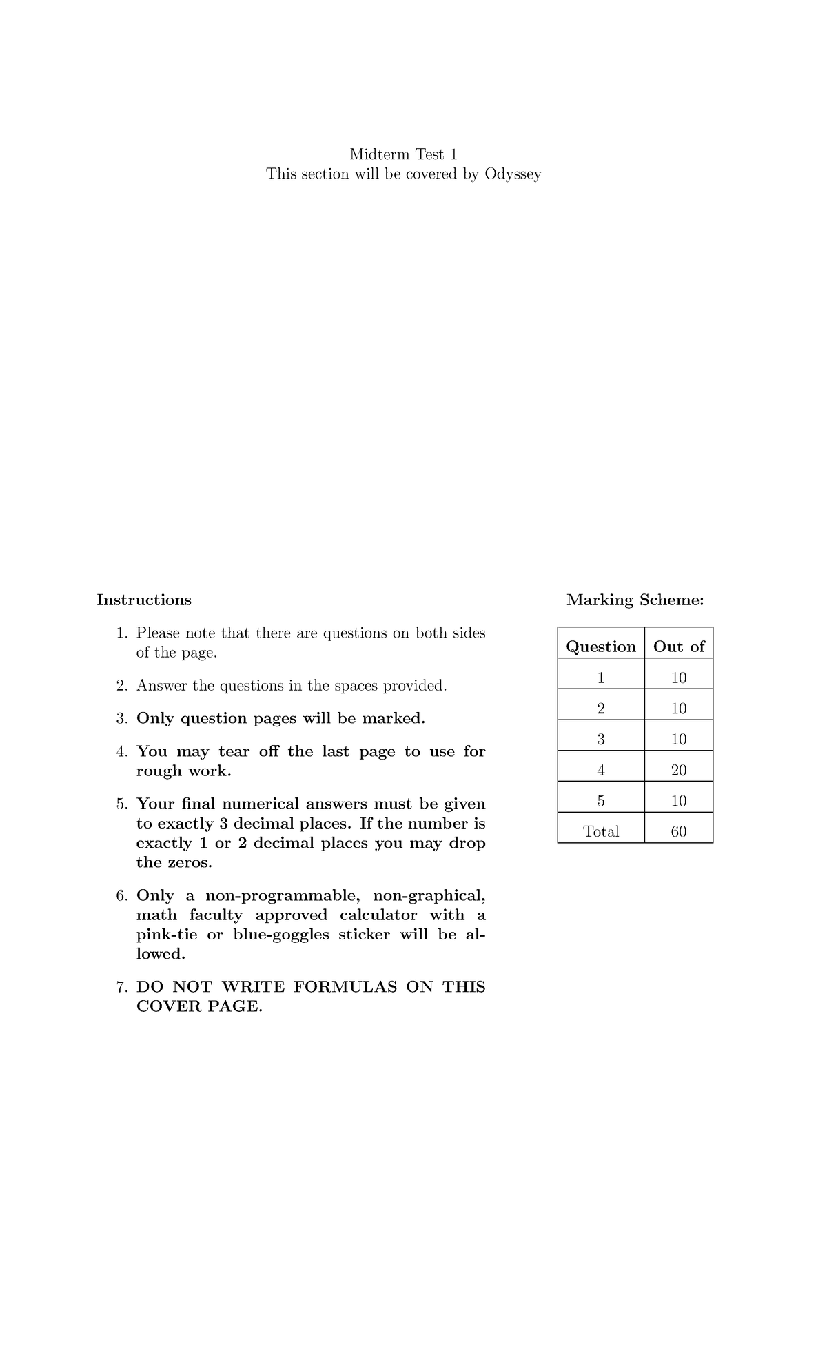Stat331test1 2017 - Practice Sample midterm - Midterm Test 1 This ...