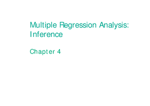 Ch 03 PPT - multiple linear regression - Multiple Regression Analysis: Estimation Chapter 3 ...