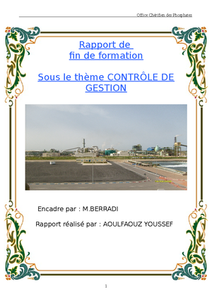 TD - Gestion Financière et Fiscale -S3 - Warning: TT: undefined function: 32 Warning: TT ...