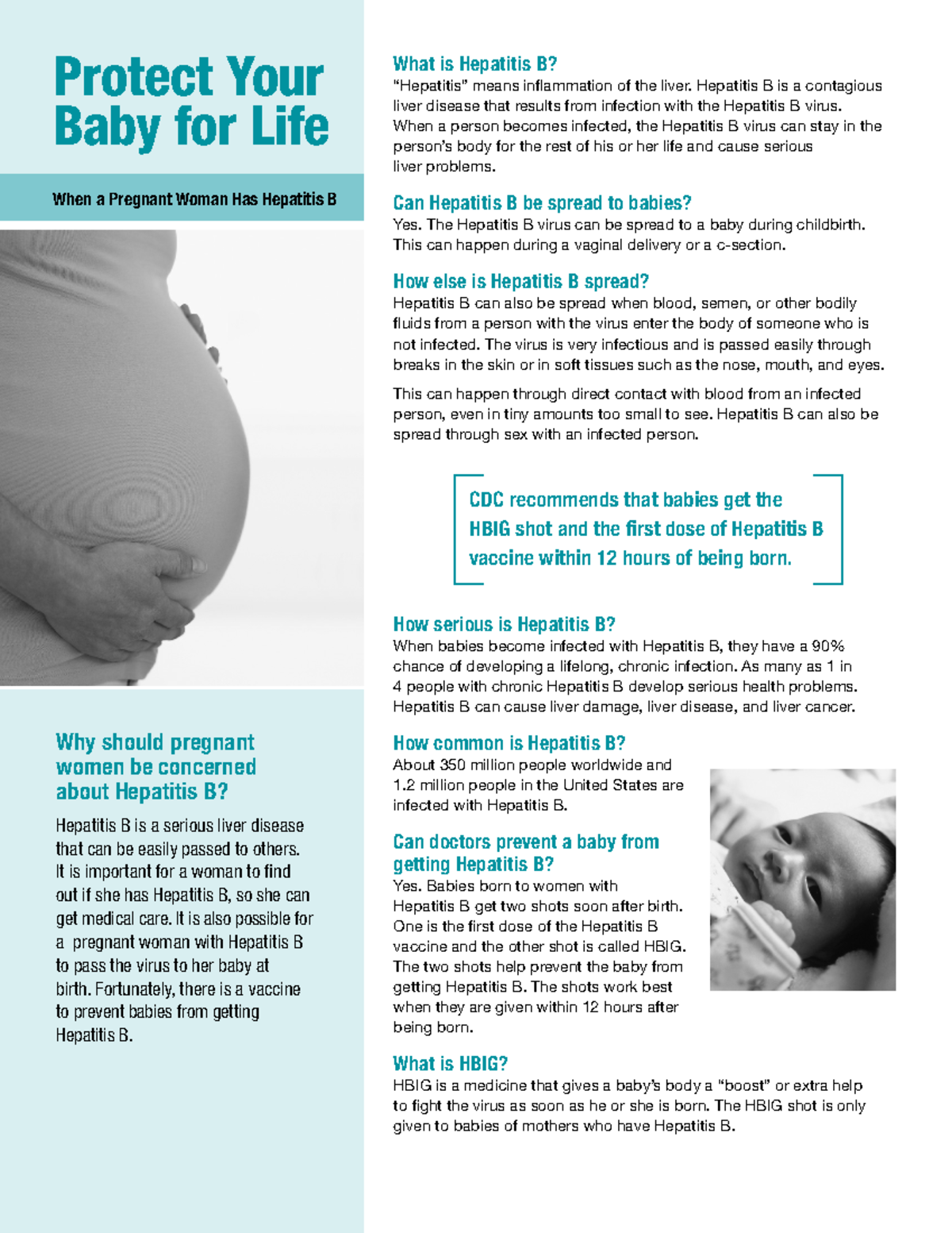 Hep BPerinatal-Protect When Pregnant CDC - Protect Your Ba for Life ...