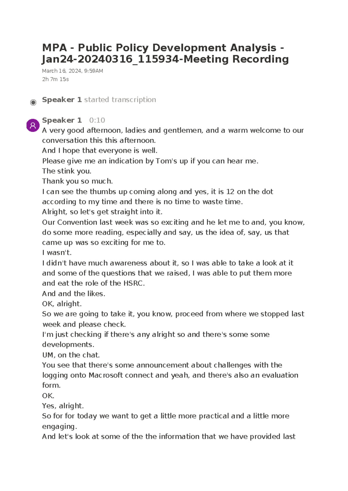 MPA - 2Public Policy Development Analysis - Jan24 - MPA - Public Policy ...