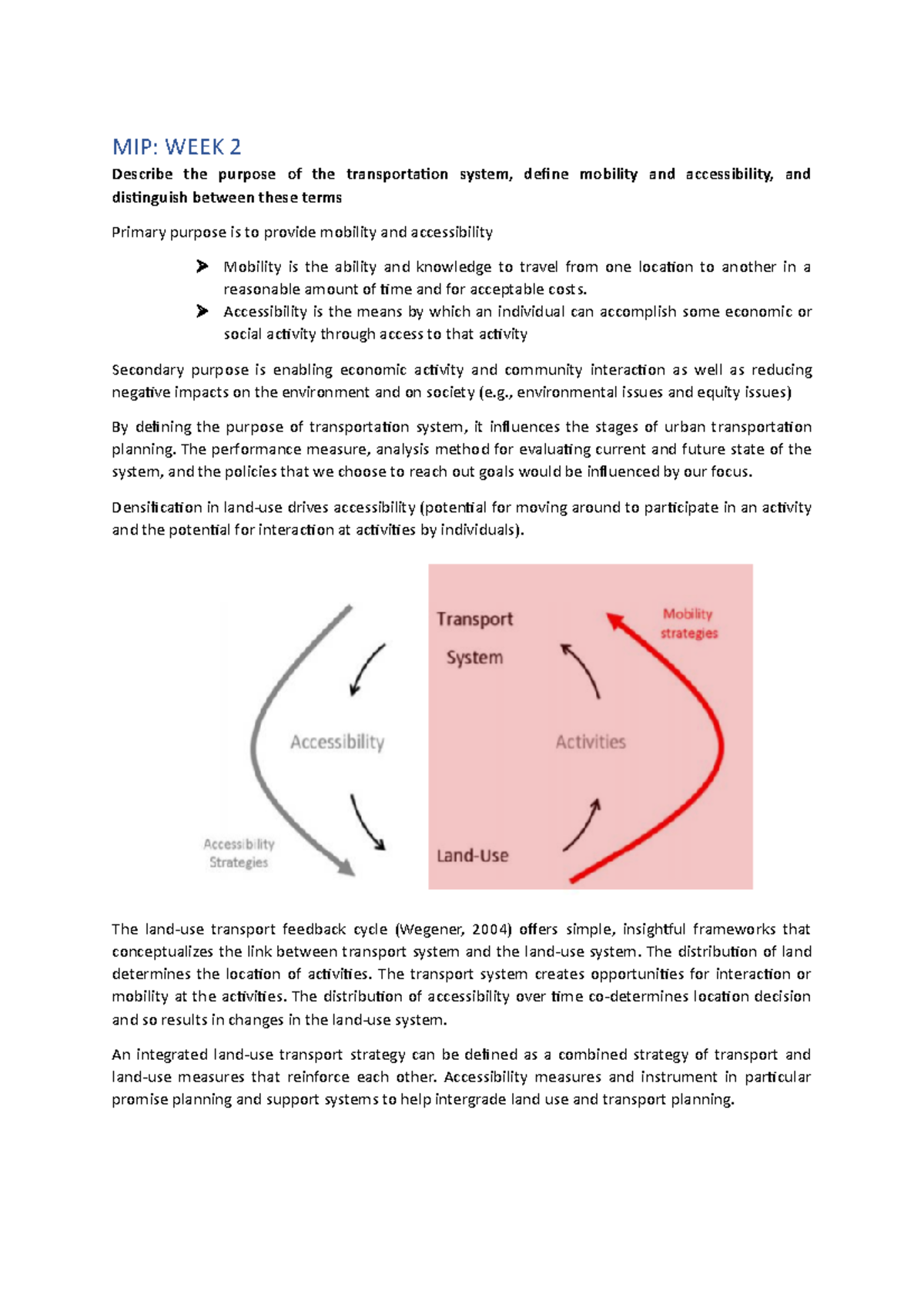 MIP Week 2 - Summary of MIP Week 2 - MIP: WEEK 2 Describe the purpose ...