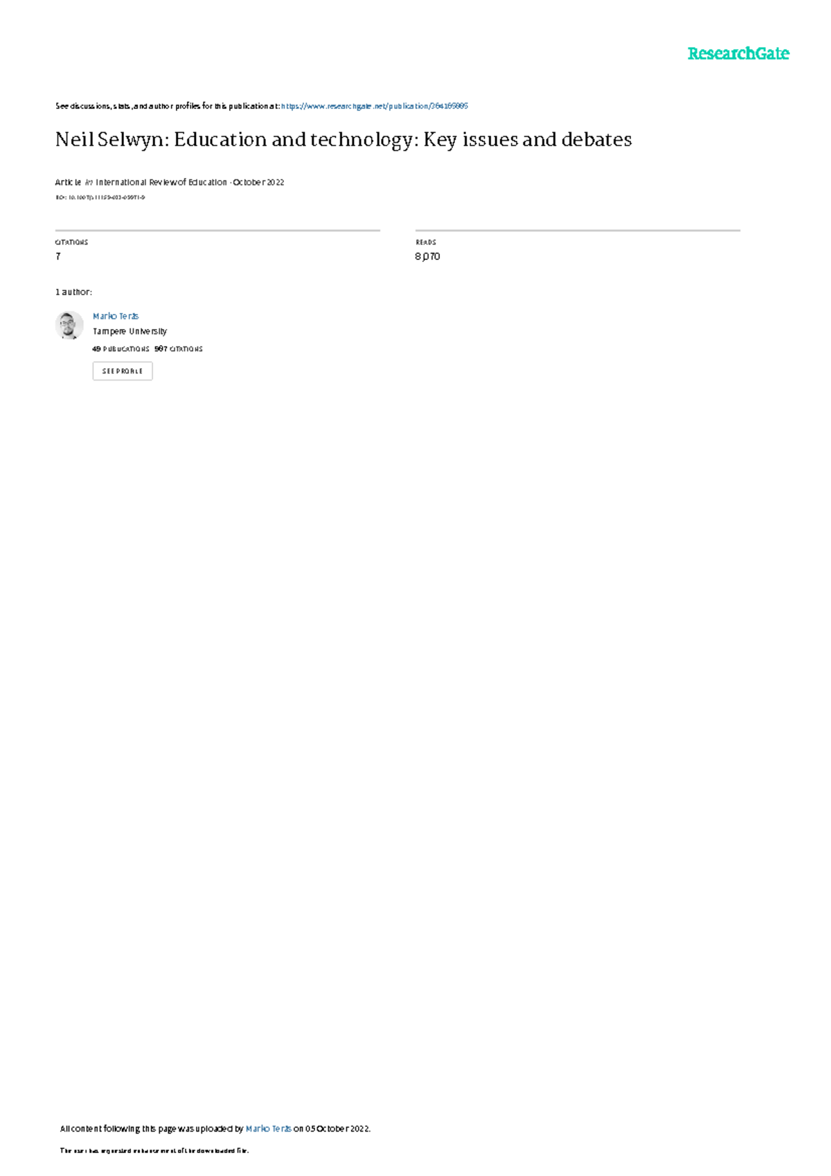 RRL 1 - Academic performance - See discussions, stats, and author ...