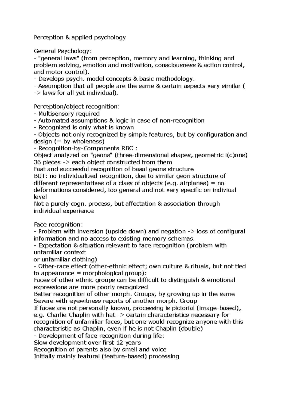 Perception - Introduction To Cognitive Psychology - Perception ...