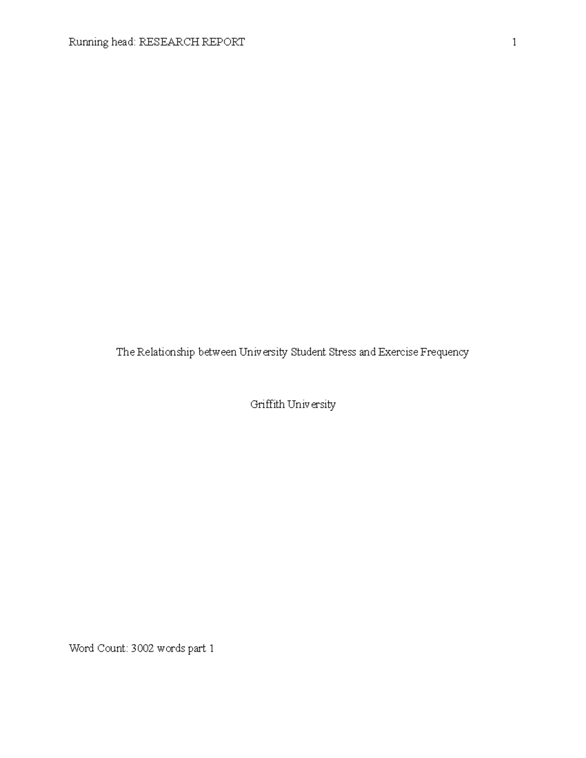 Research Report Final - Grade: 4 - Running head: RESEARCH REPORT 1 The ...