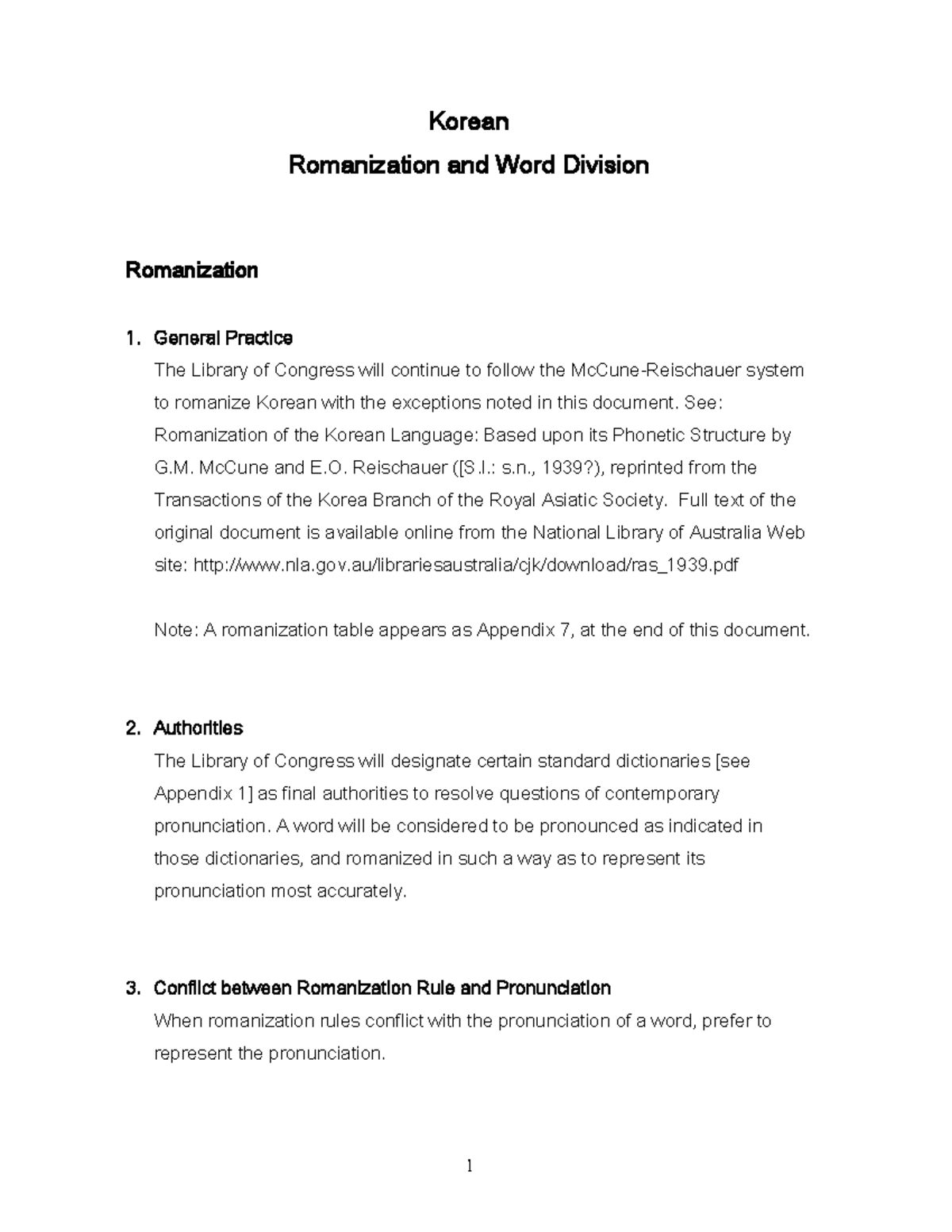 Korean Romanization - Material de studiu - Korean Romanization and Word ...