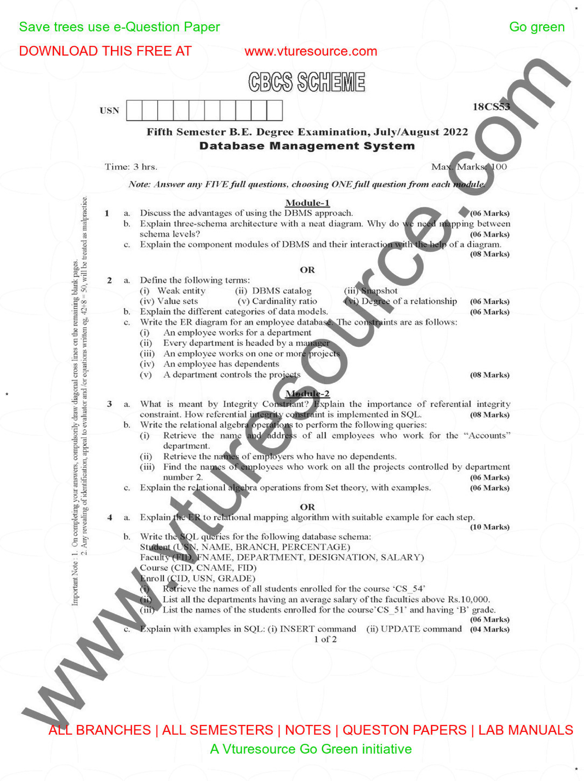 Aug-2022 - asdcvb - Computer Science And Engineering - Studocu