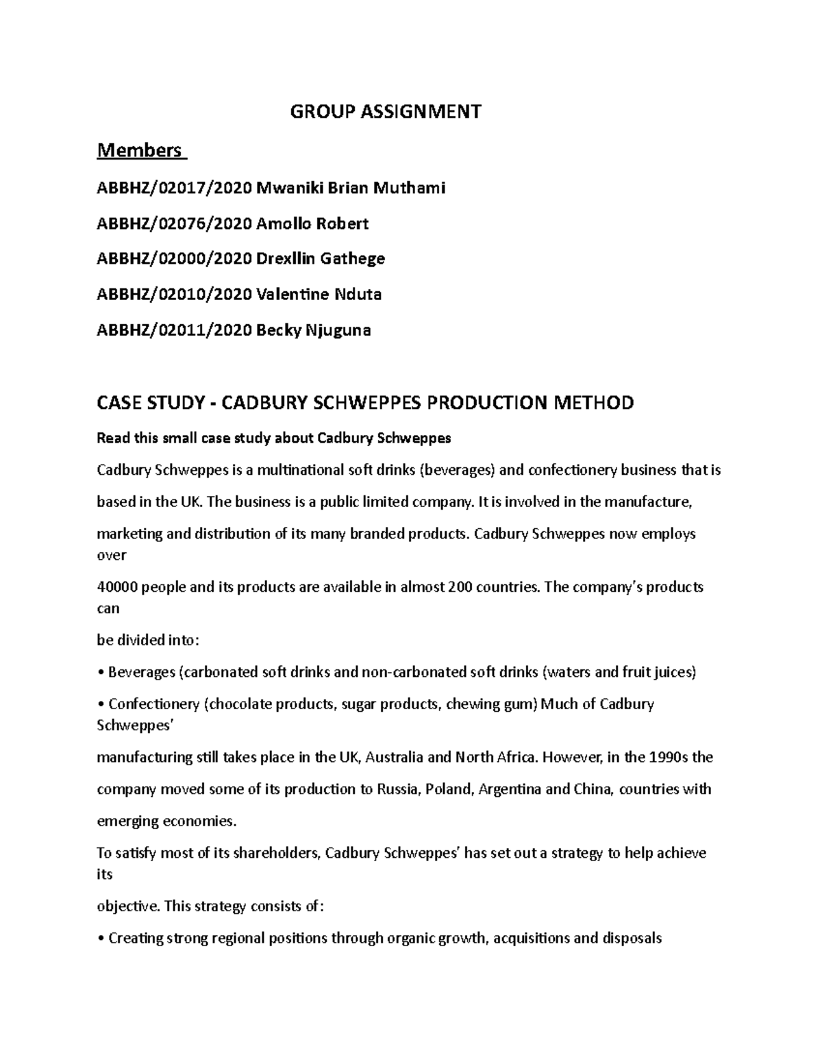 Group Assignment - reading material - GROUP ASSIGNMENT Members ABBHZ ...
