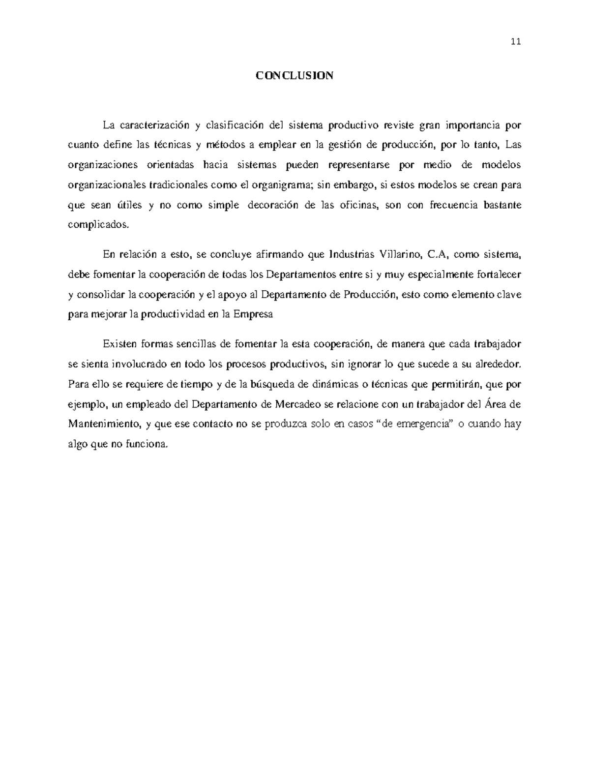 Reflexiones Finales del Tema - 11 CONCLUSION La caracterización y ...