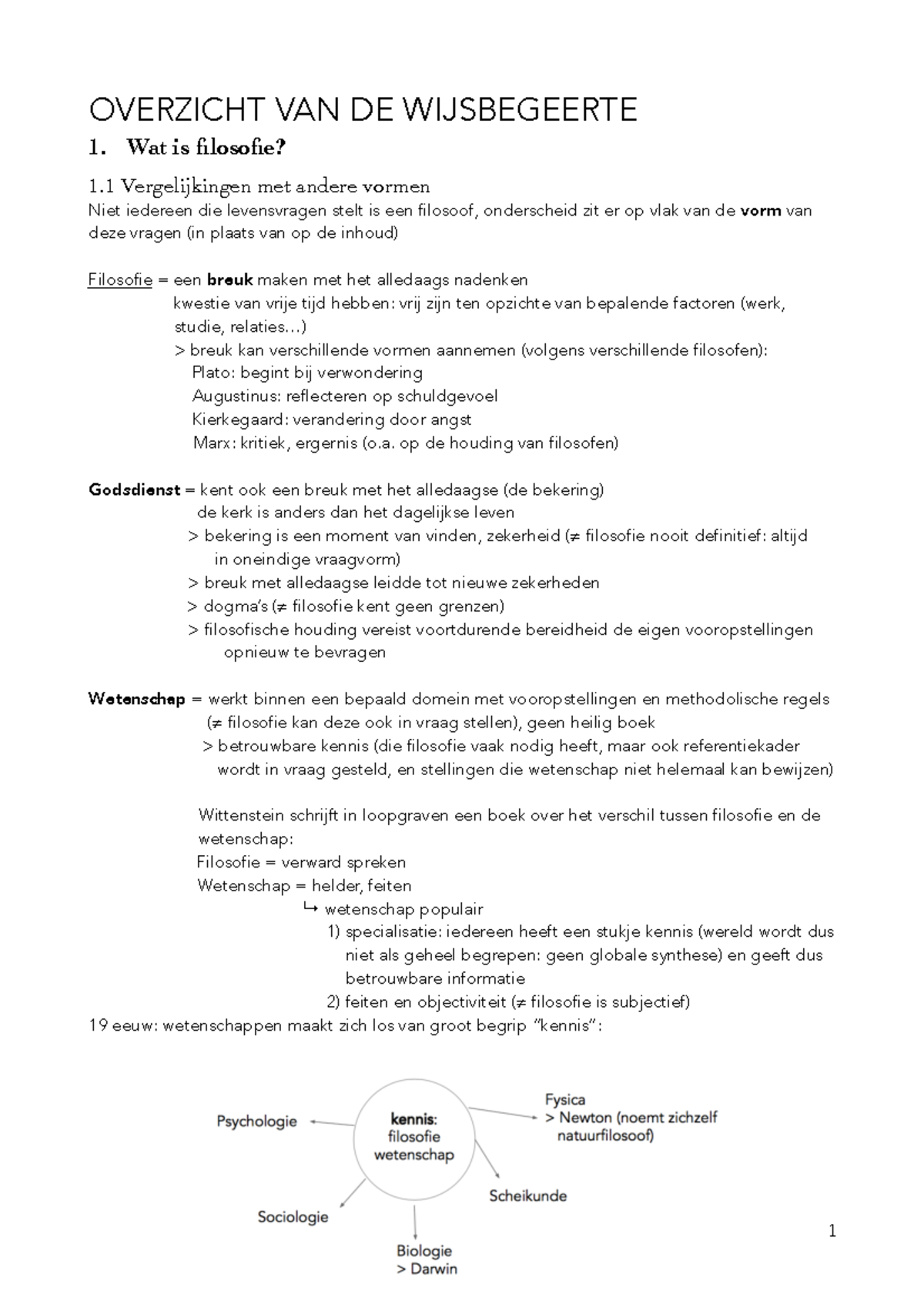Samenvattingfilo 1 - filosofie op het KASK door Wim Temmerman - OVERZICHT VAN DE WIJSBEGEERTE 1 ...