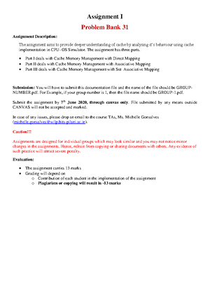 Direct-Mapping-Problems - Problem-01: Consider a direct mapped cache of size 16 KB with block ...