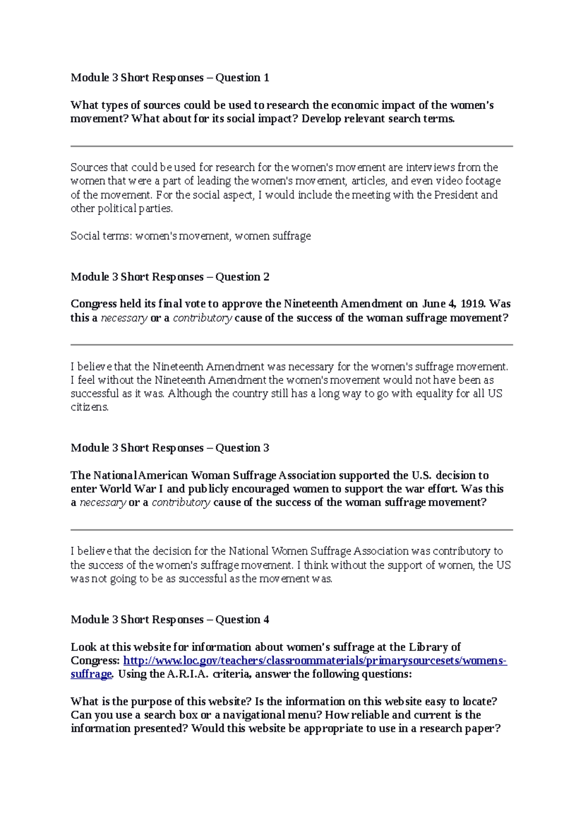 HIS 200 Applied History (wk3) Questions & Answers - HIS200 - SNHU - Studocu