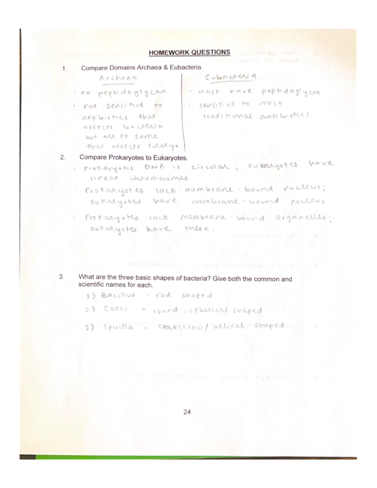 Homework Questions By 124 - BY 124L - Studocu