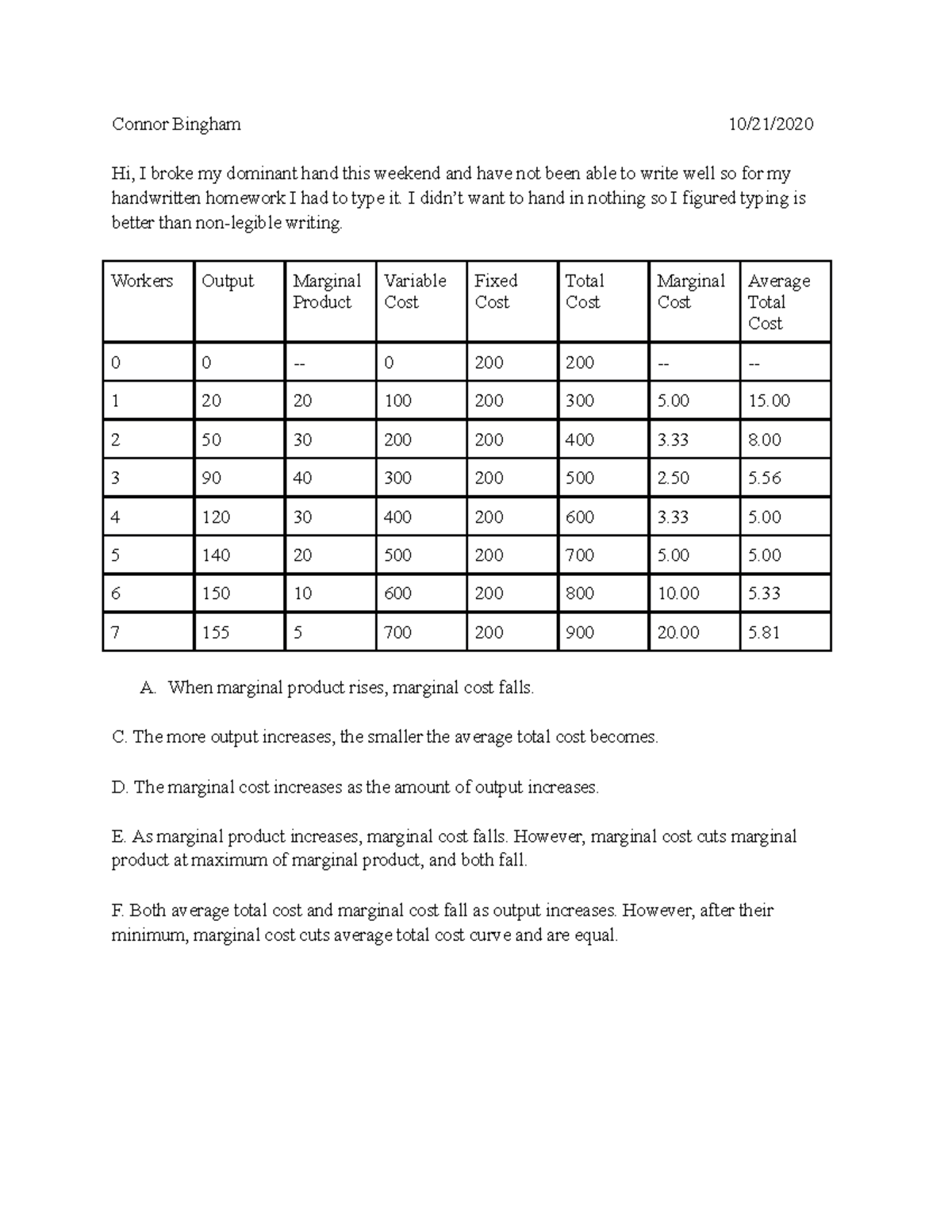 Homework 13 Handwritten - Chapters 8-11 Review - Connor Bingham 10/21 ...