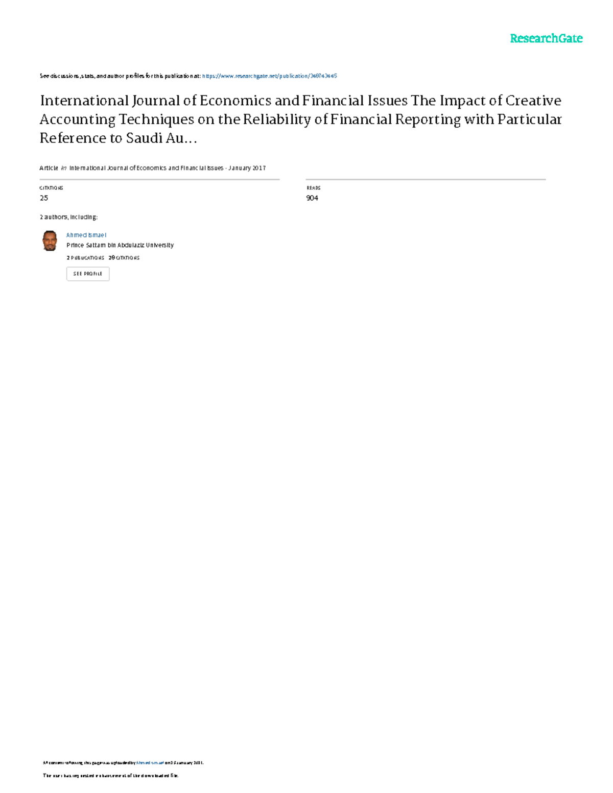 He Impact Of Creative Accounting Practices On The Credibility Of Financial Reports Of Commercial