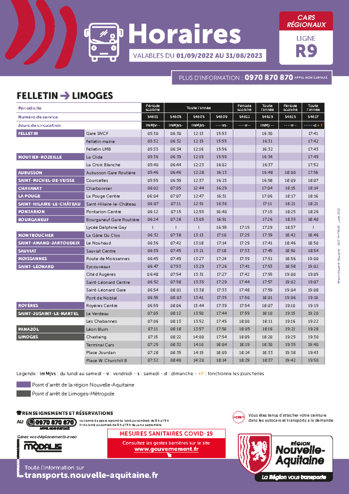 Horaires CAR - 45151 - Horaires CARS RÉGIONAUX Toute l’information sur ...