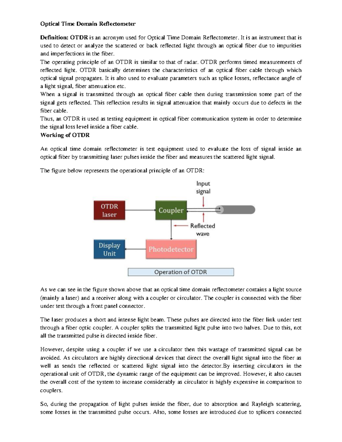 EM Unit-3 241107 111050 - Optical Time Domain Reflectometer Definition ...