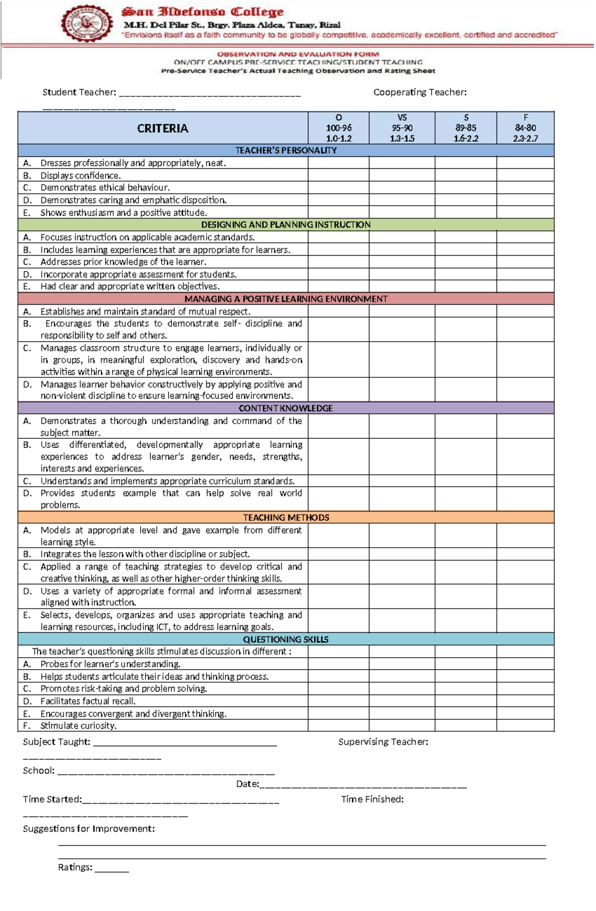 ST-Evaluation-Sheet- Revised-2023-1 - Student Teacher ...