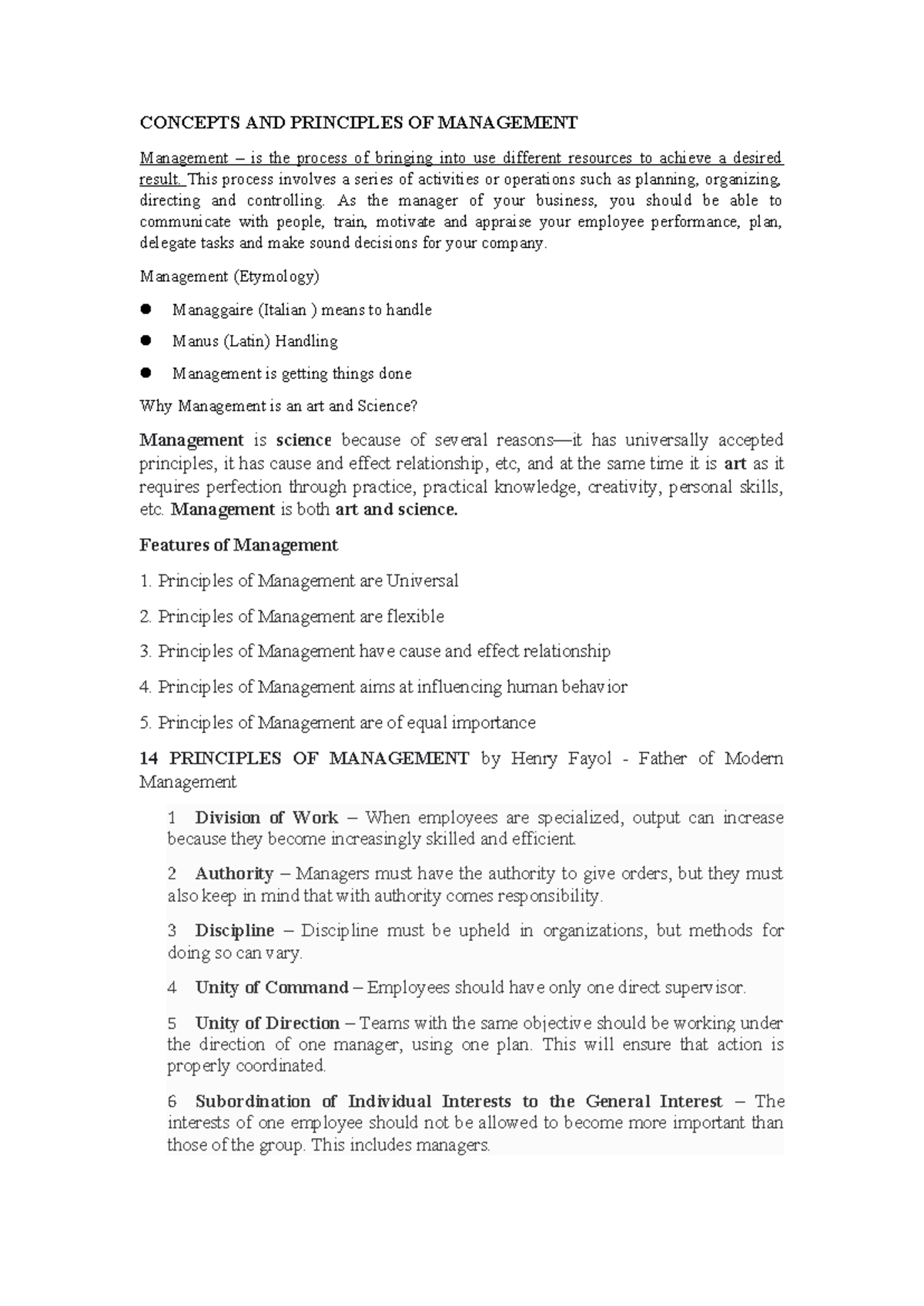 Concepts Principles of Management - CONCEPTS AND PRINCIPLES OF ...