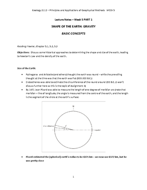 GEOL 2112 - Week 4 Lecture Notes - Geology 2112 Principles and ...