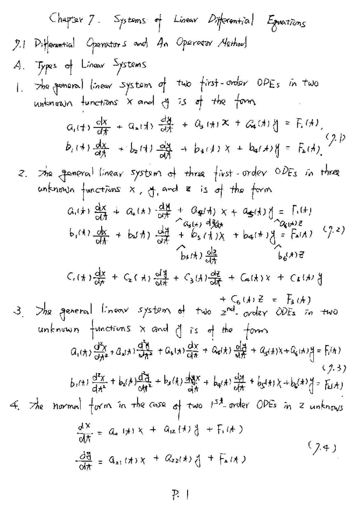 ODE Chap07 001 - differential equations ODE - Studocu