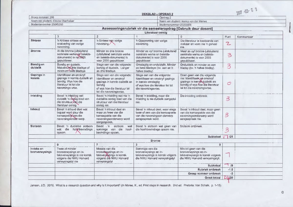 Opdrag 2 - Assignment with work outed example of the answers - DEKBLAD ...