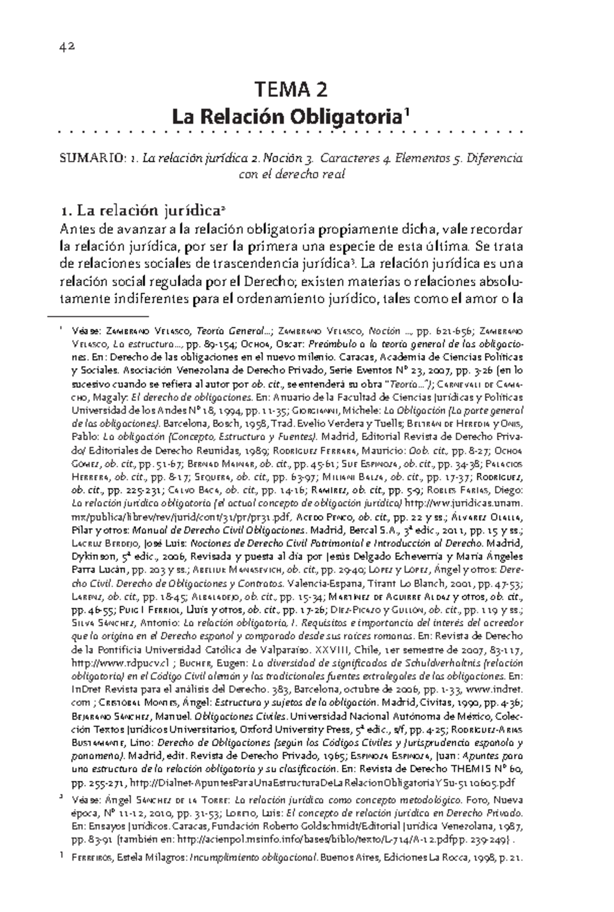Curso de Derecho Civil III Obligaciones 42 64 - 42 TEMA 2 La Relación ...