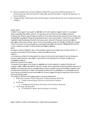 [Solved] Post a brief description of your clinical issue of interest ...