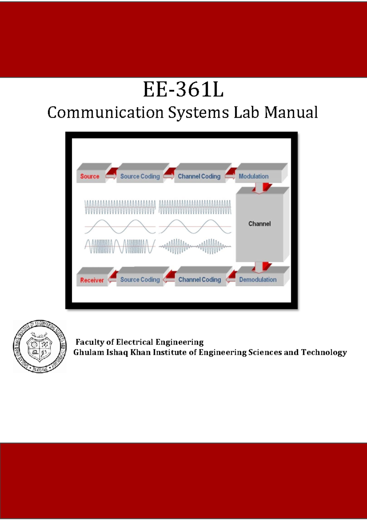 Comm Manual 2020 - EE-361L Communication Systems Lab Manual Faculty of ...