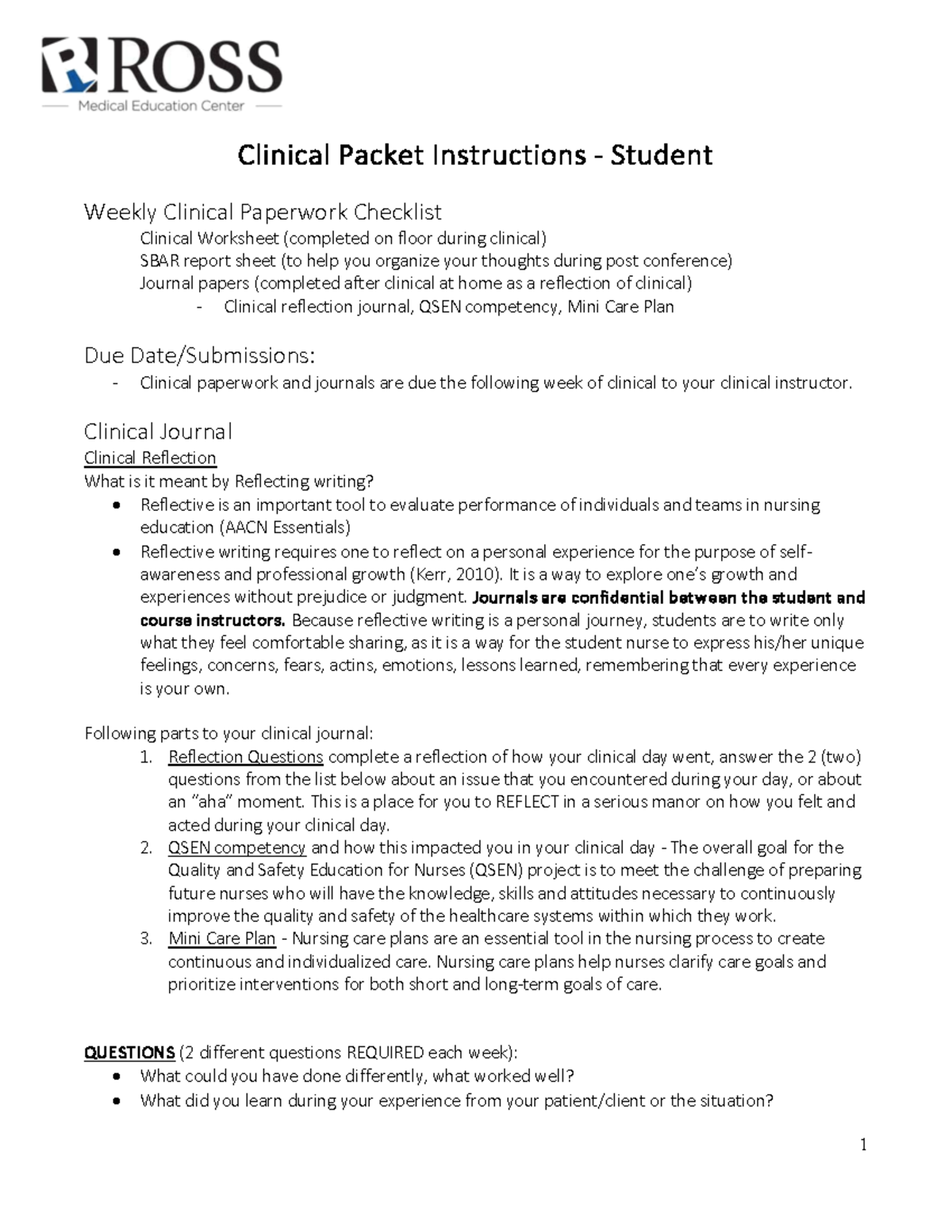 Clinical Packet RN - Zvsvsbsbsbs - Clinical Packet Instructions ...