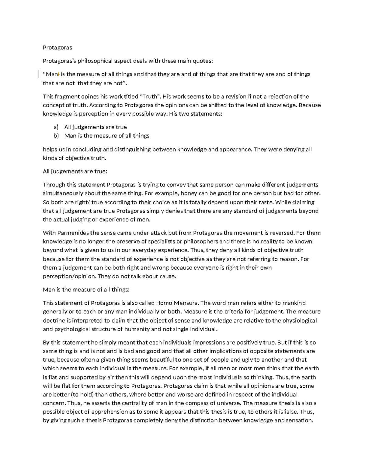 Relativism-and-Scepticism - Protagoras Protagoras’s philosophical ...