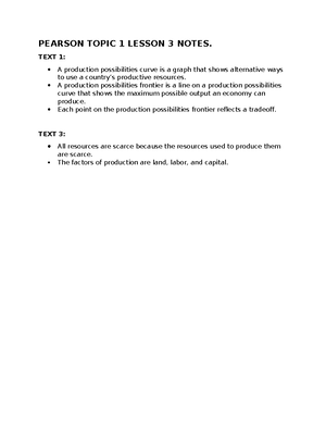 Pearson Topic 1 Study Guide - PEARSON TOPIC ONE STUDY GUIDE. By Marci ...