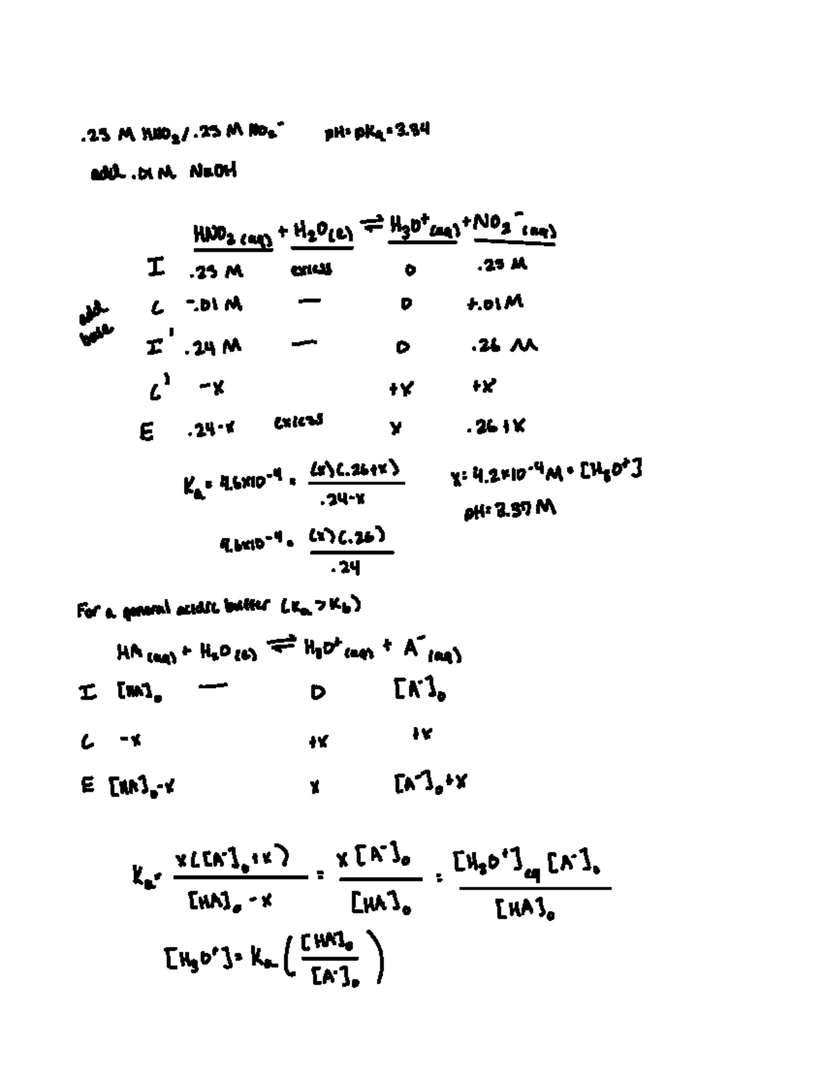 Outline #8 Addition of Strong Base to Acidic Buffer, Designing a Buffer ...