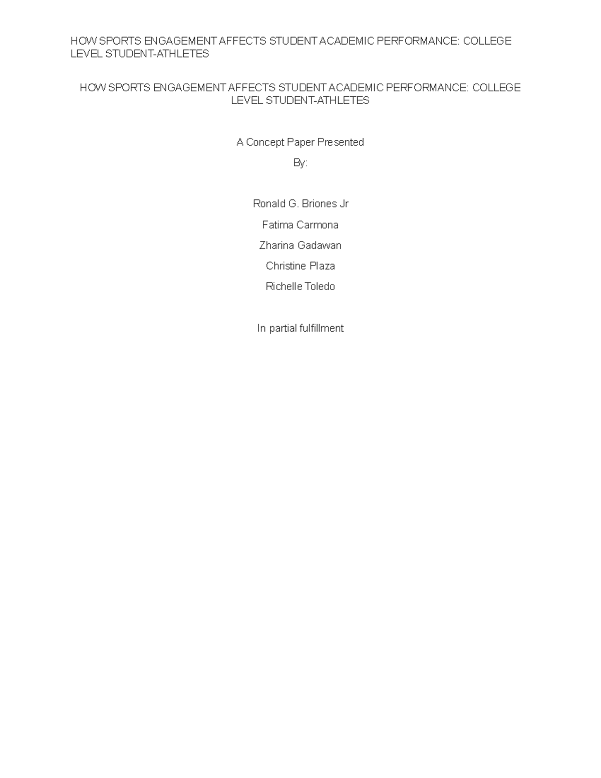 HOW Sports Engagement Affects Student Academic Performance - LEVEL ...