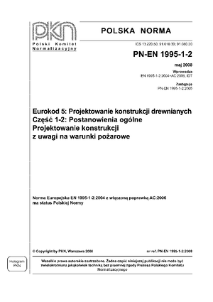 N1 - PN-EN 338 2016 tablica C - Tablica 1: Klasy wytrzymałości dla ...