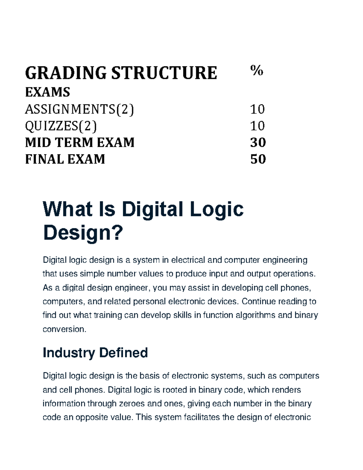 What Is Digital Logic Design In Computer Science Design Talk