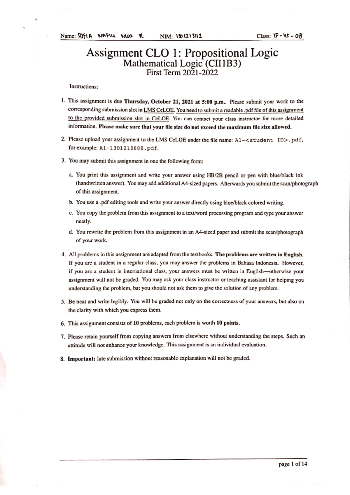 Logika matematika - Propositional Logic - Logic Mathematics - Studocu