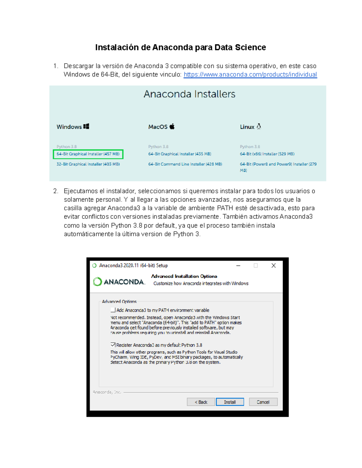 Instalación de Anaconda para Data Science - Instalación de Anaconda ...