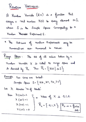 Unit 2-Theoretical distribution - Probability and Queuing Theory - Studocu