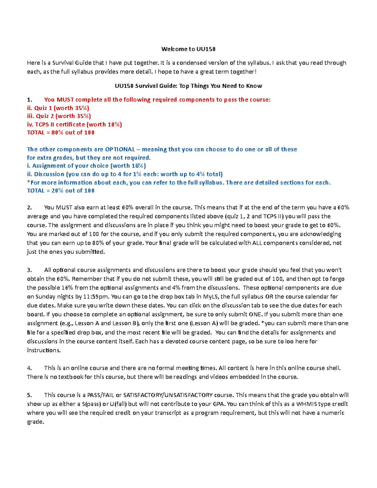 UU150 Survival Guide W23 - Welcome to UU Here is a Survival Guide that ...