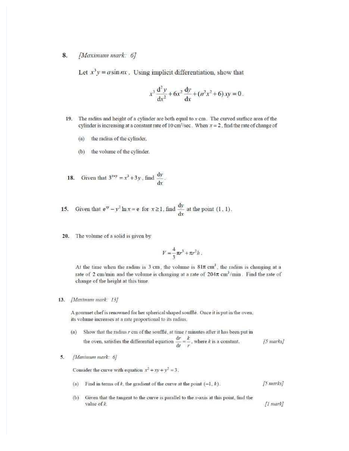 [PDF] Implicit Differentiation and Related Rates Review Set compress ...