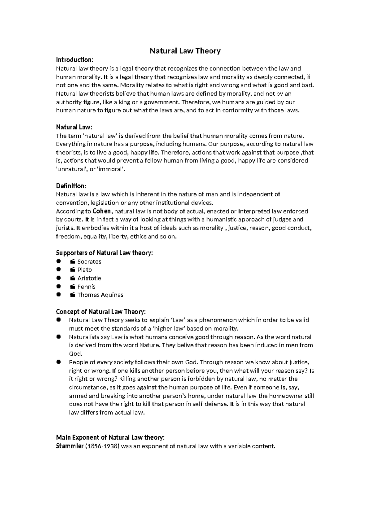 Natural Law Theory - Easy To Go - Natural Law Theory Introduction ...