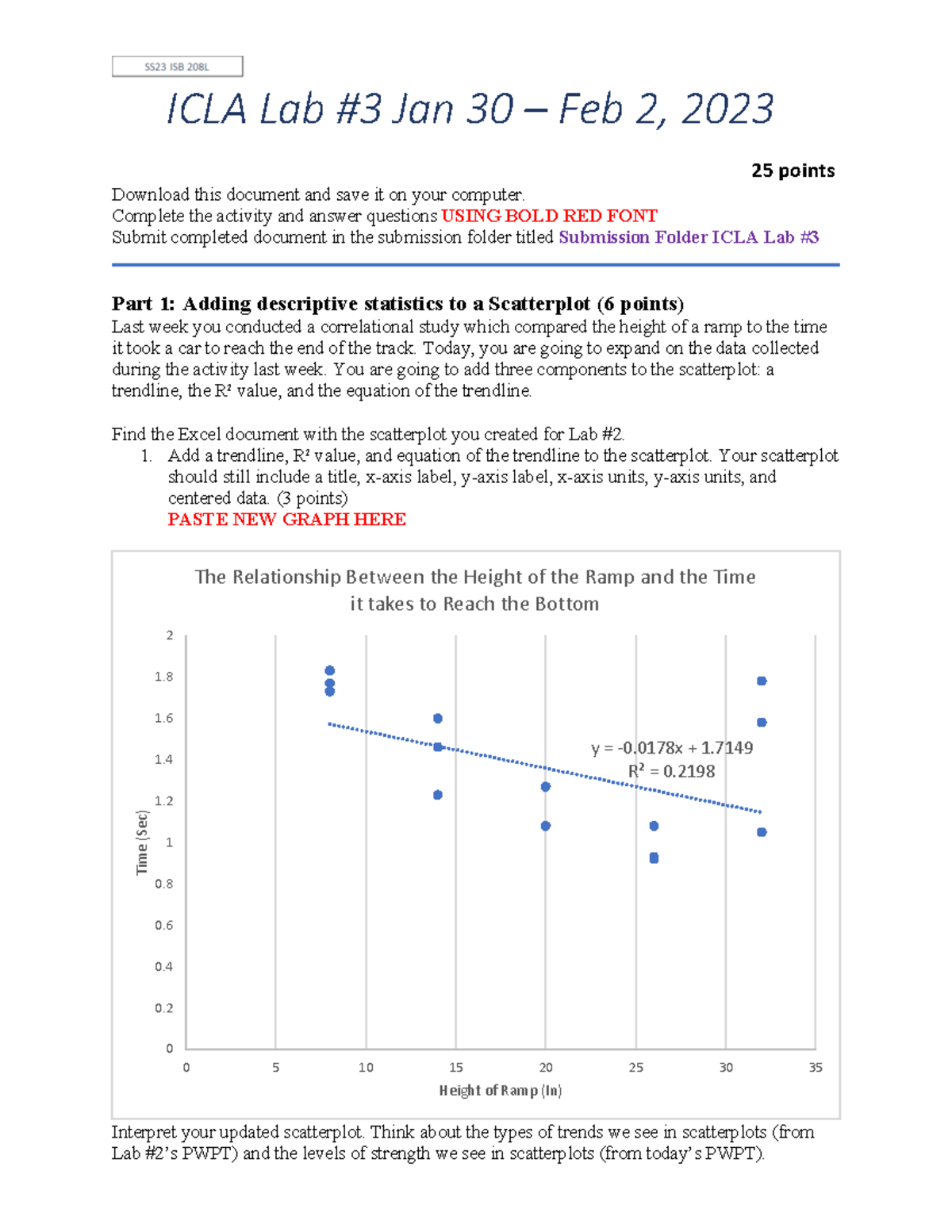 ICLA Lab #03 - In class lab - ICLA Lab #3 Jan 30 – Feb 2, 2023 25 ...
