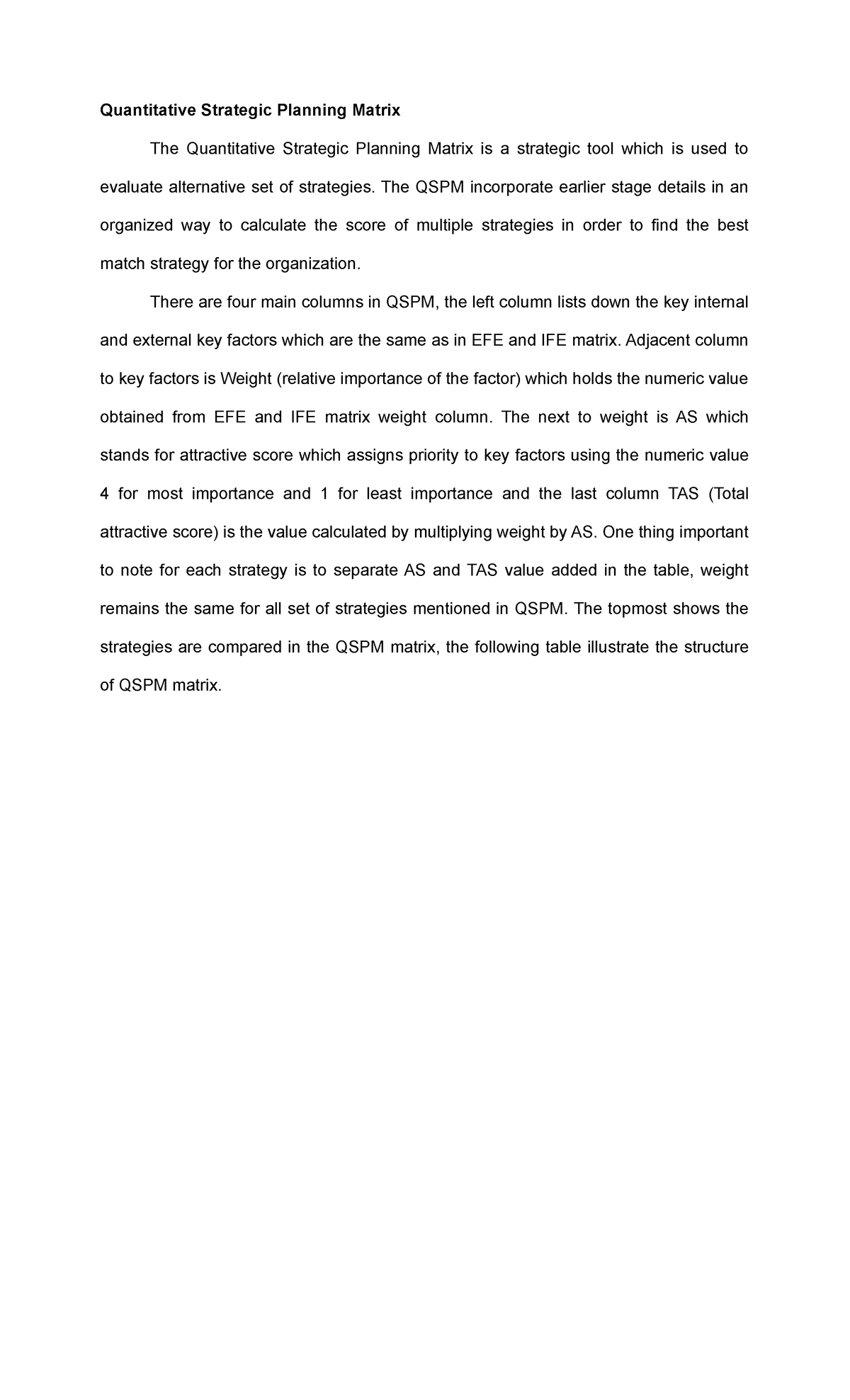 Boston Consulting Group - Quantitative Strategic Planning Matrix The ...