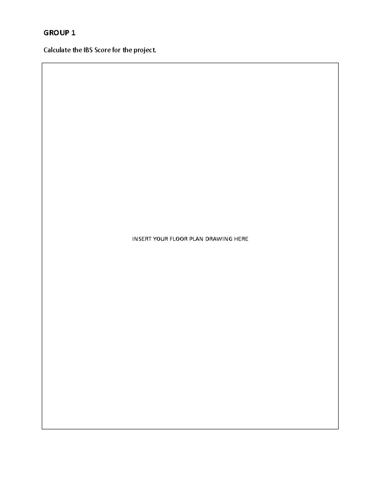 IBS Score DATA 1 - GROUP 1 Calculate the IBS Score for the project ...